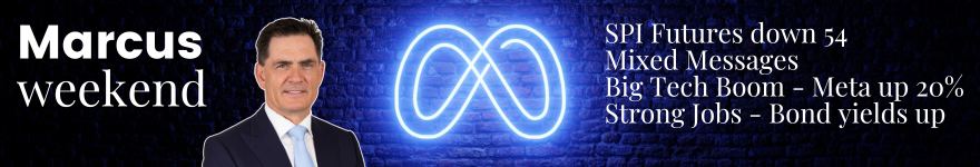 Marcus Weekend - Big Techs Boom but SPI Futures down 55 as bond yields pop - Marcus Today